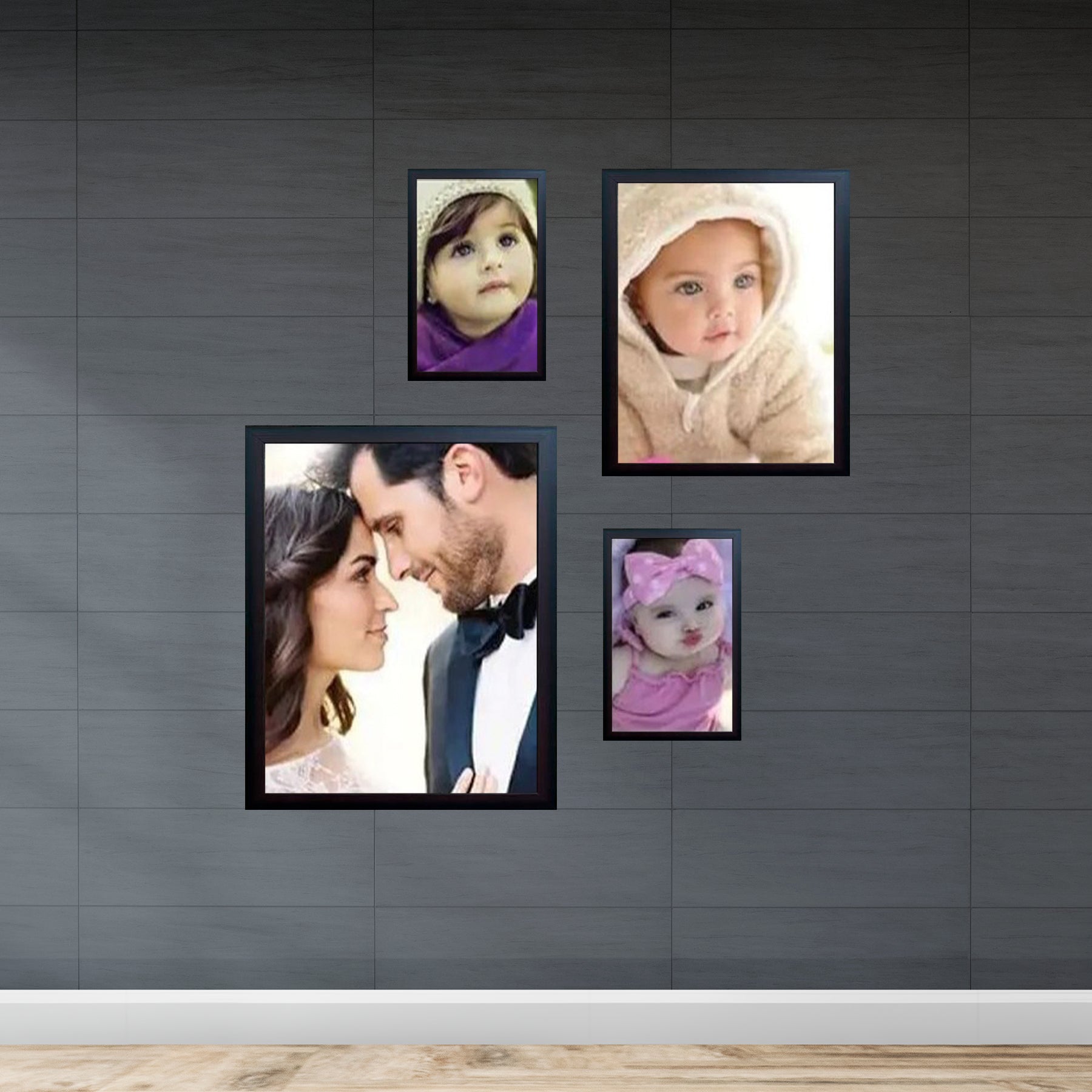 Pack of 4 Collage set, 10x12 1 pc, 8x10 1 pc, 5x7 2 pcs | Frame World