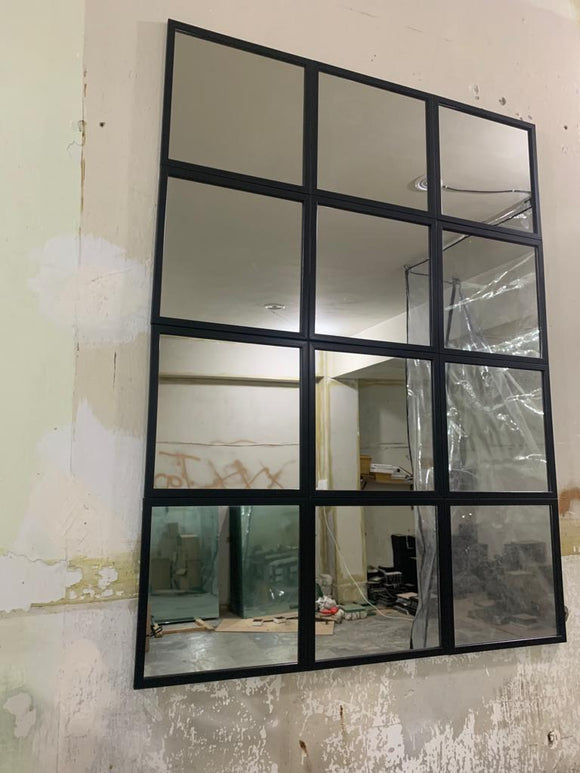 Grid Mirror Wall Decor with PVC Border – DIY Hanging | Frame World