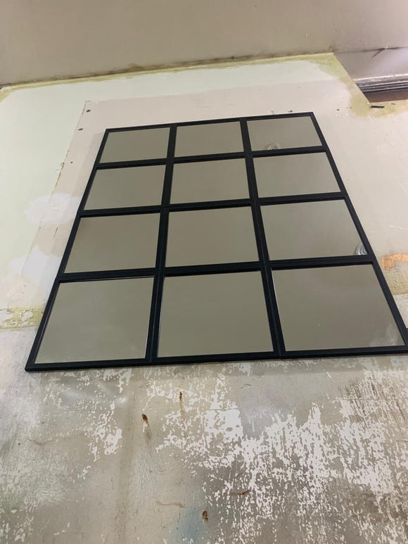 Grid Mirror Wall Decor with PVC Border – DIY Hanging | Frame World