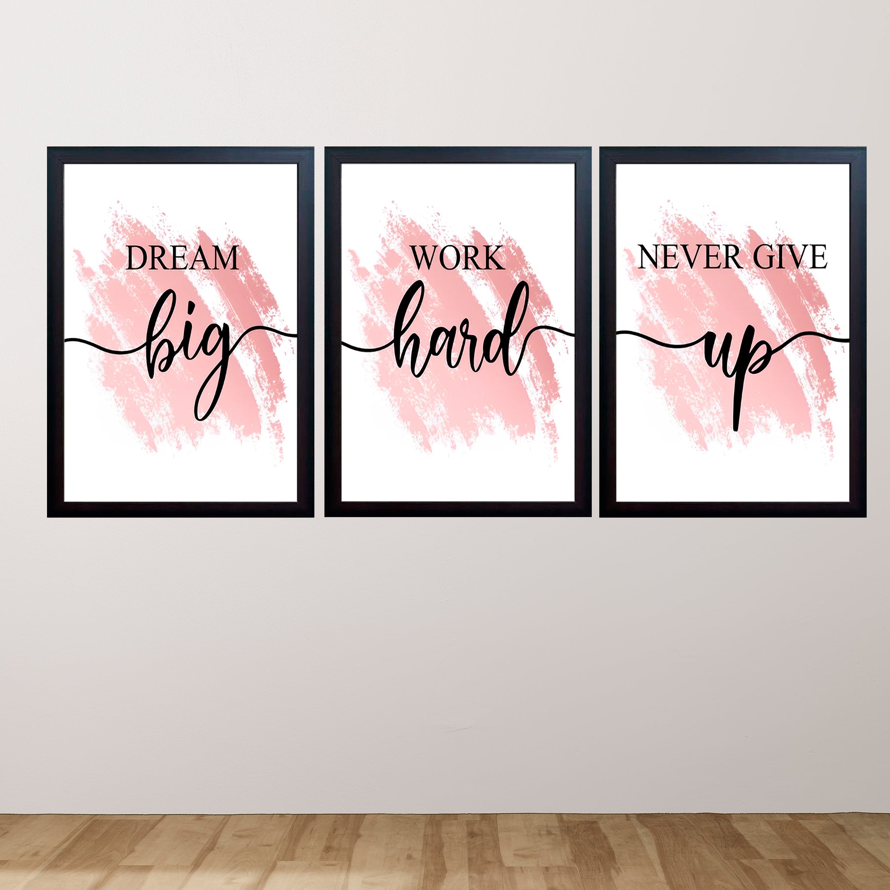 Shop Floor Motivational Quotes Buy SAF White & Grey 3 Pieces